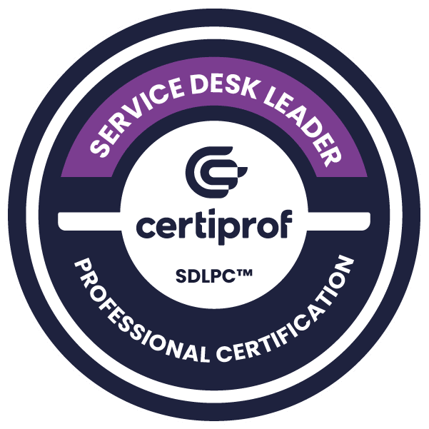 Service Desk Leader Professional Certificate (SDLPC) | CertiProf - Brasil